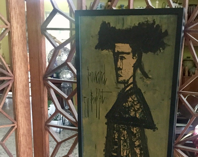 Bernard Buffet Matador Print - Vintage Print on Wood France - Etsy
