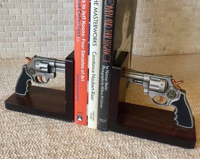 Smith & Wesson Replica Pistol Gun Vintage Bookends - Etsy