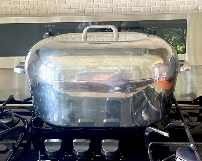 Magnalite Aluminum Roaster - Largest 20" 17 Qt. Size Dutch Oven Made in ...