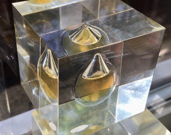 Lucite sculpture | Etsy