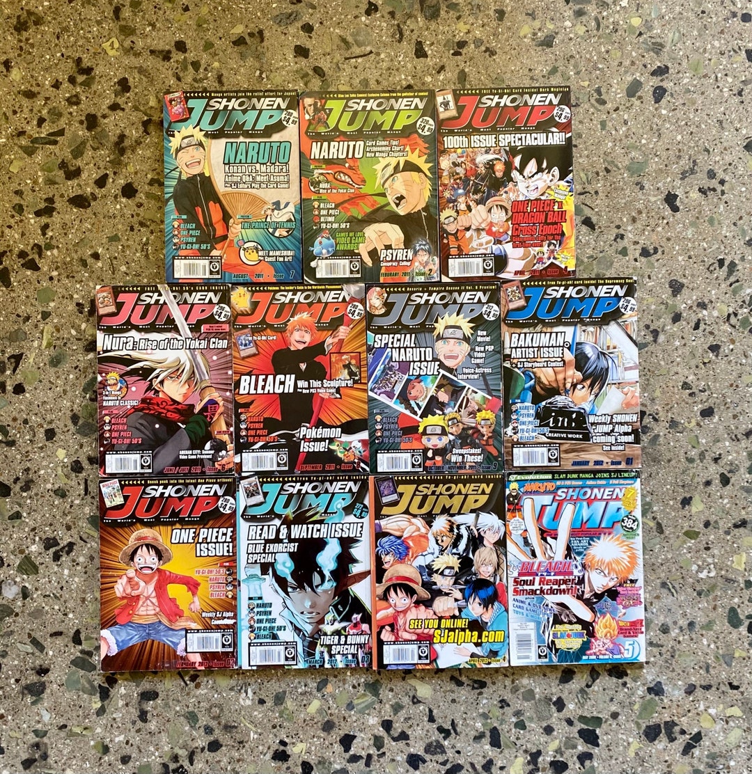 Shonen Jump Monthly Magazine Lot - 11 Assorted Magazines Including ...