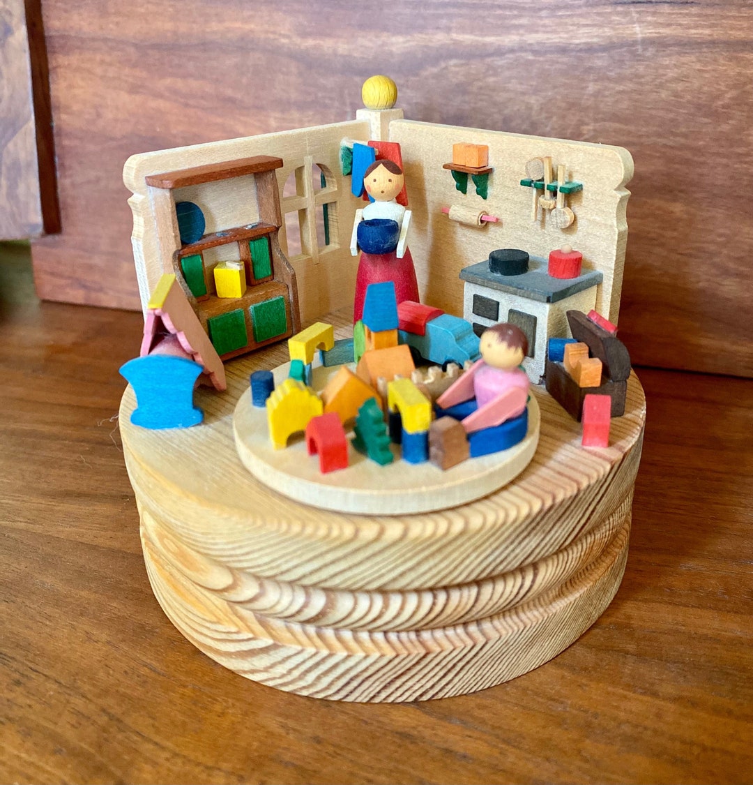 Graupner Miniature Music Box Vintage Discontinued Mini Kitchen Scene by ...