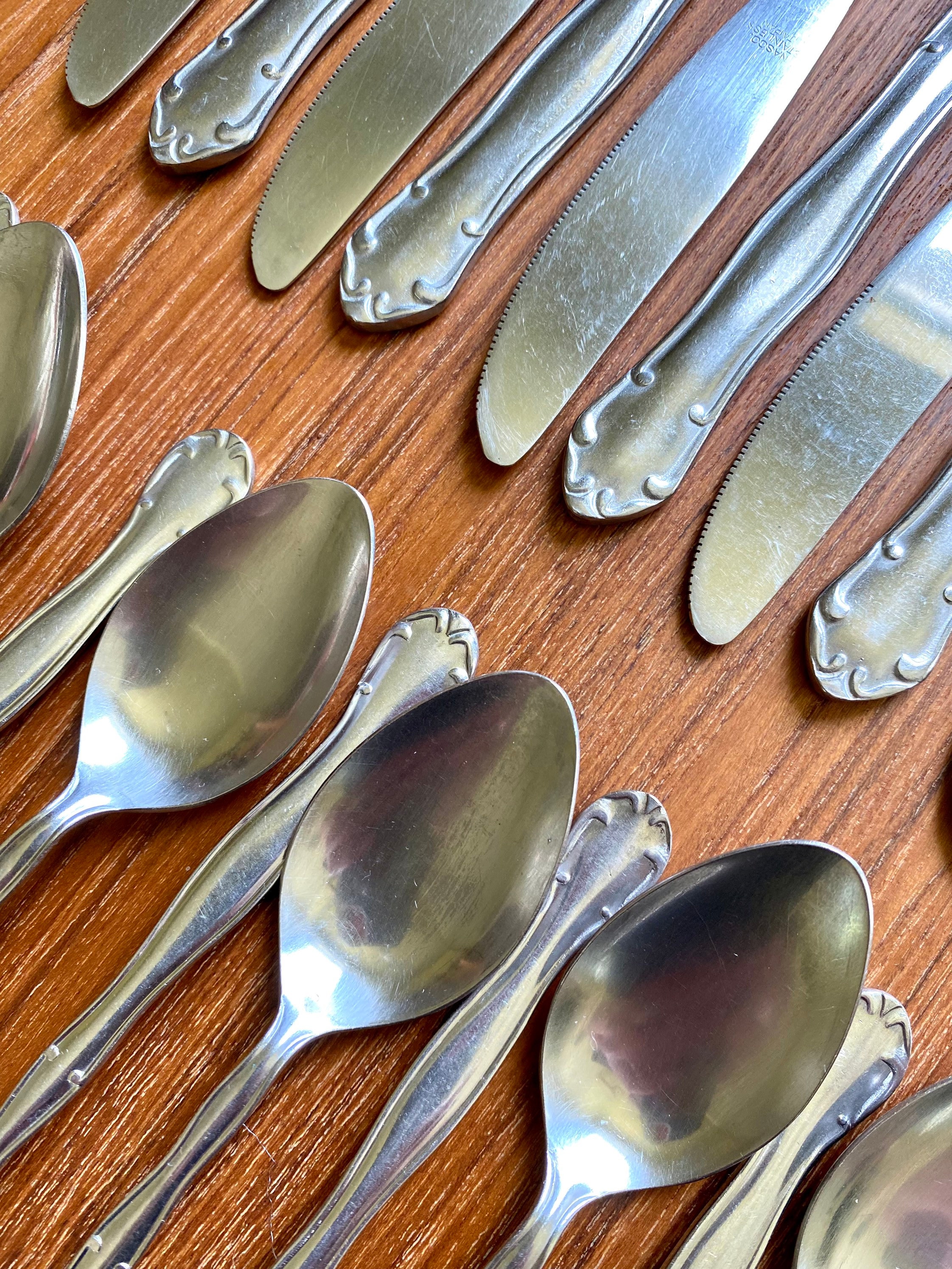 Nasco Delft Flatware Stainless Steel Japan 34 Assorted | Etsy