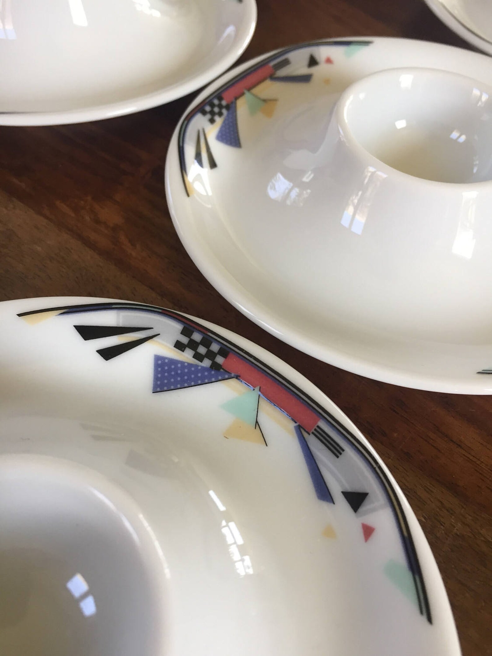 Memphis Egg Cups Vintage Memphis 80's Geometric Graphic - Etsy