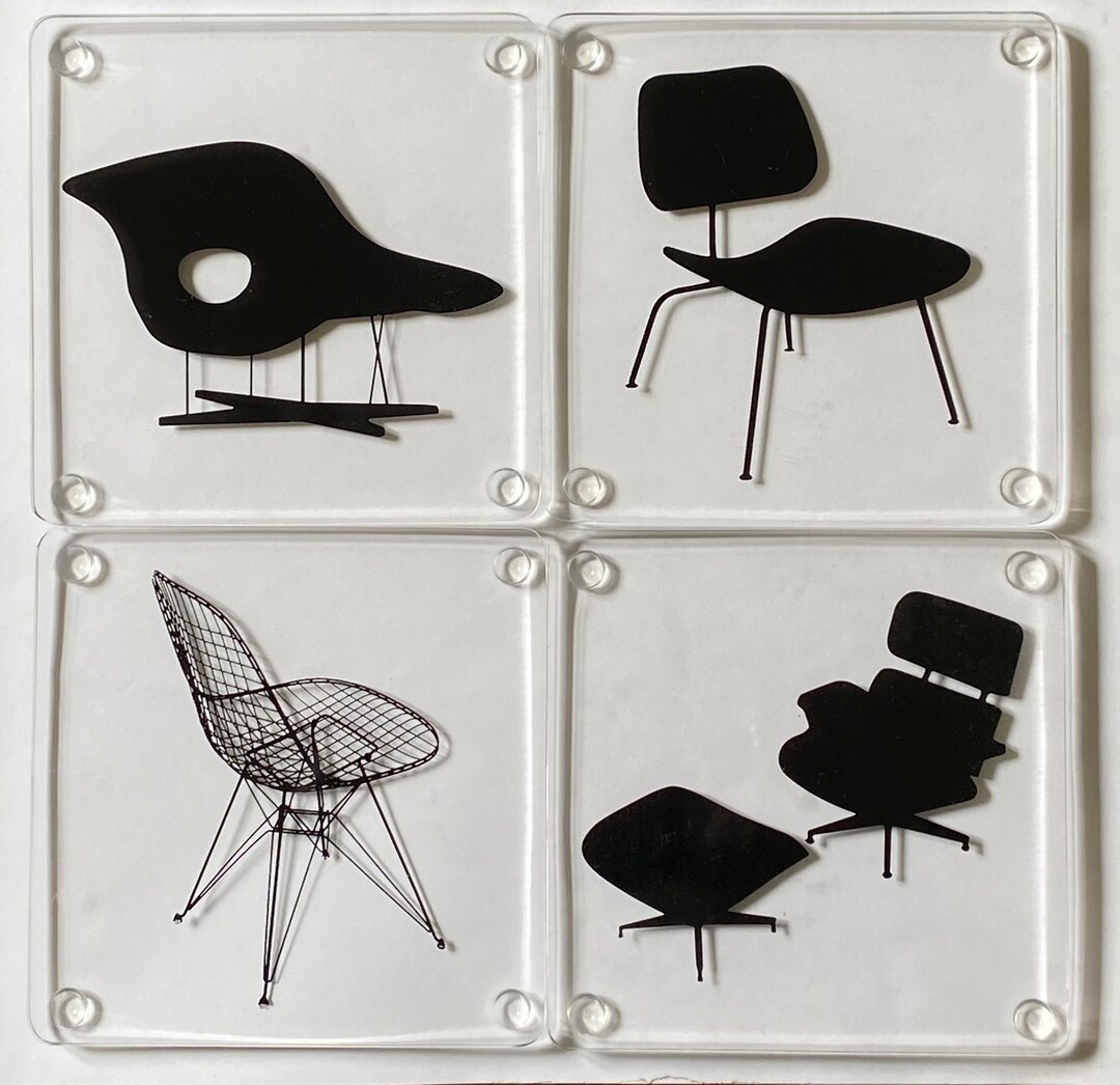 Eames MOMA Coasters - Acrylic Set of 4 - Etsy