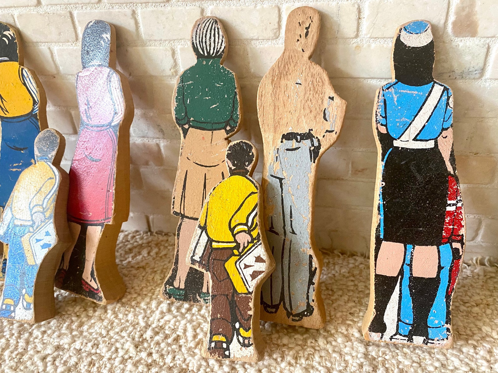 Guidecraft Community Helpers and Families Vintage Wood | Etsy