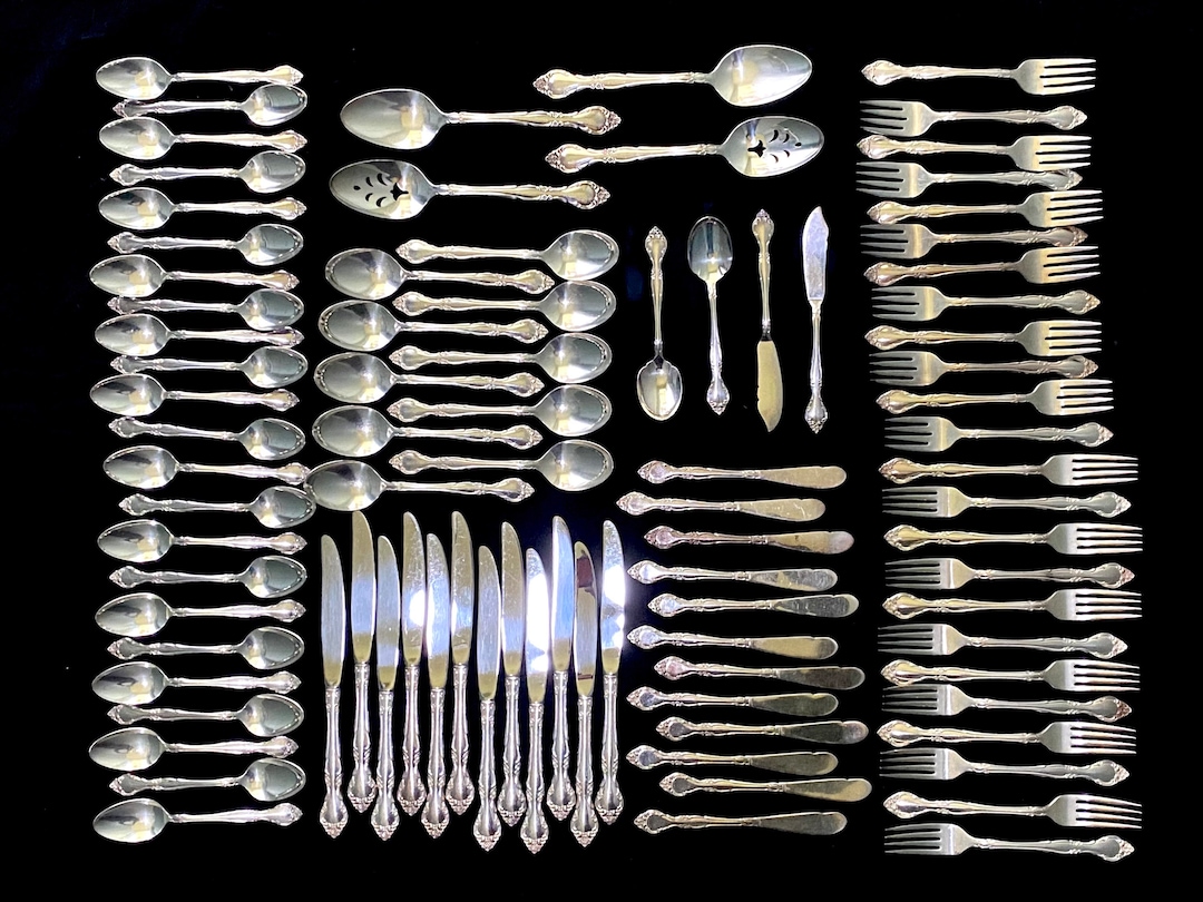 Oneida Community Affection - Large Service for 10+ and Serving Pieces ...