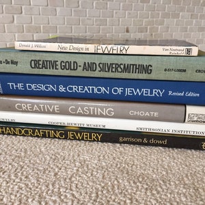 Jewlery Design Making Casting Books C. 1970s Vintage Bundle of 6 Books ...