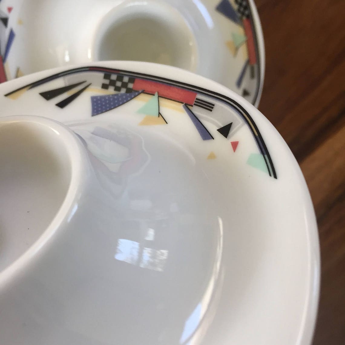 Memphis Egg Cups Vintage Memphis 80's Geometric Graphic - Etsy
