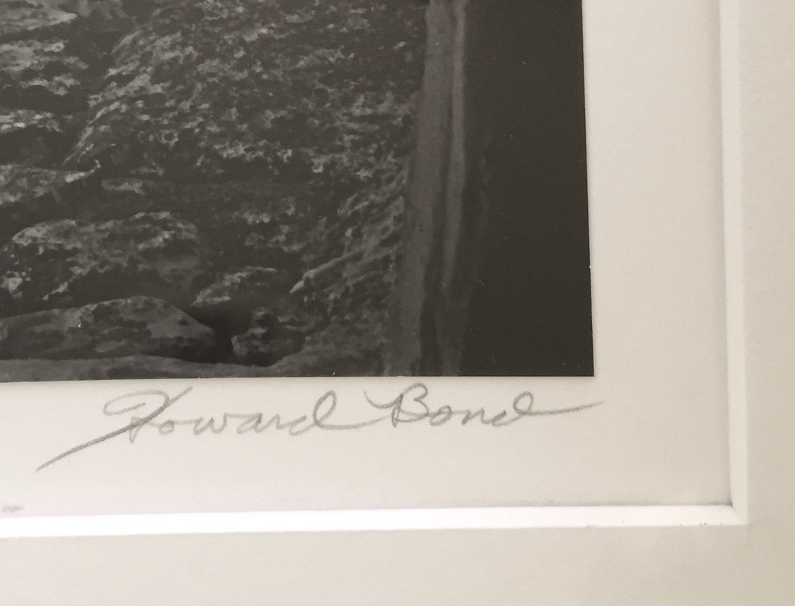 Howard Bond Passage Santorini Pencil Signed Photograph Framed | Etsy