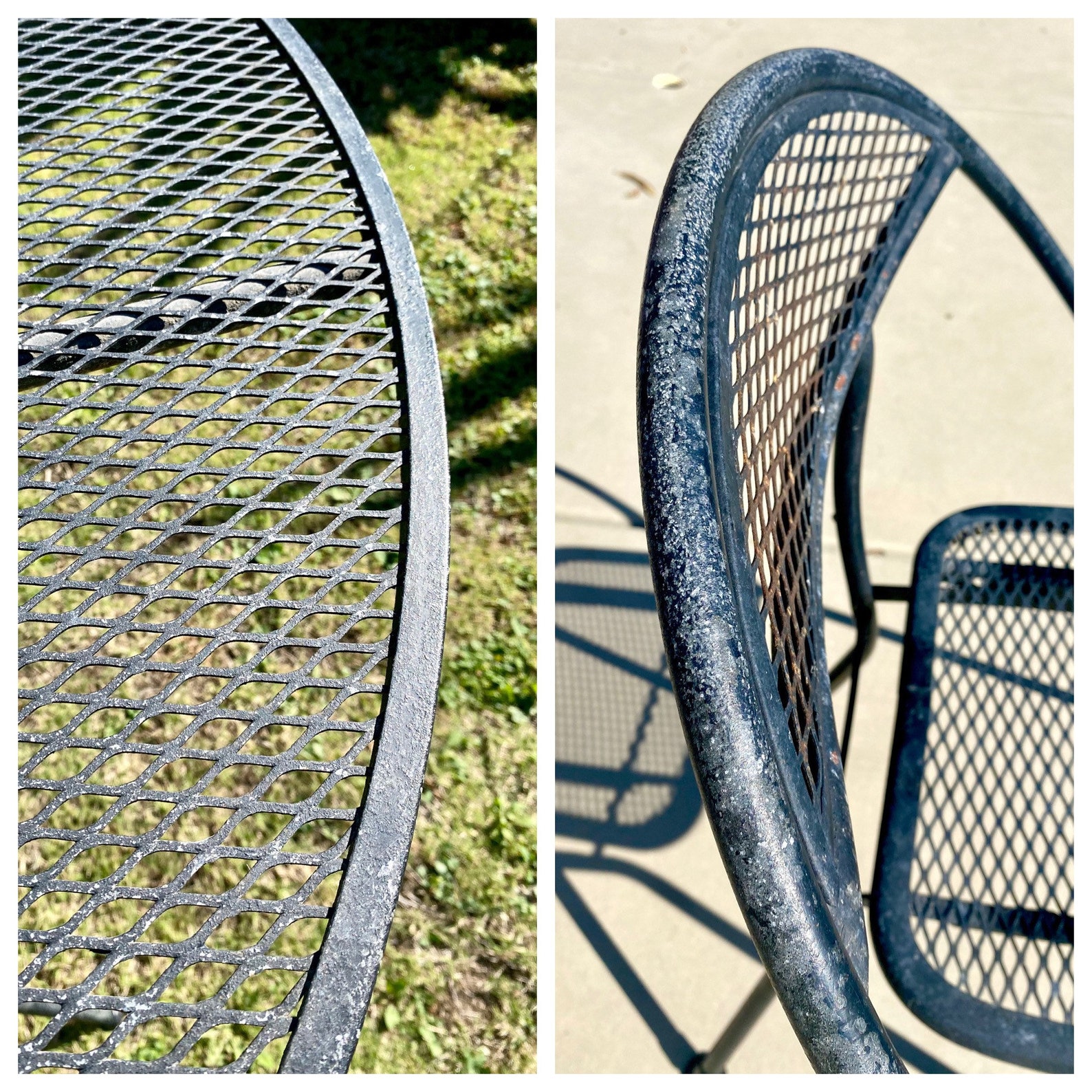 Rid Jid Patio Set - Vintage Mid Century Modern Rid-jid Folding Metal ...