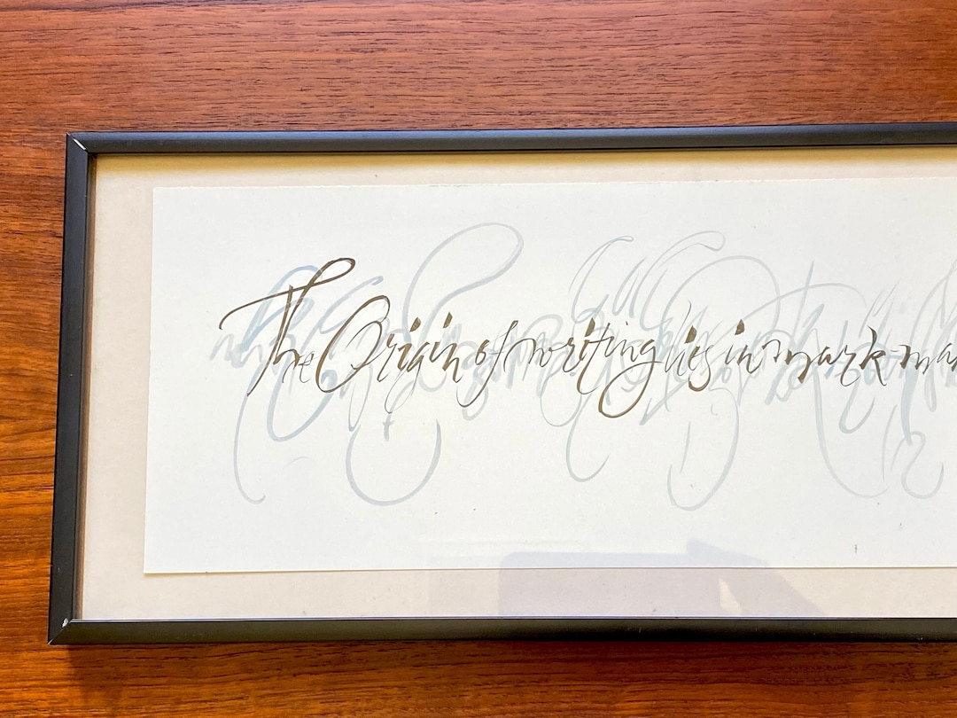 Jennifer Hunter Groats - the Origin of Writing Calligraphy Artwork ...