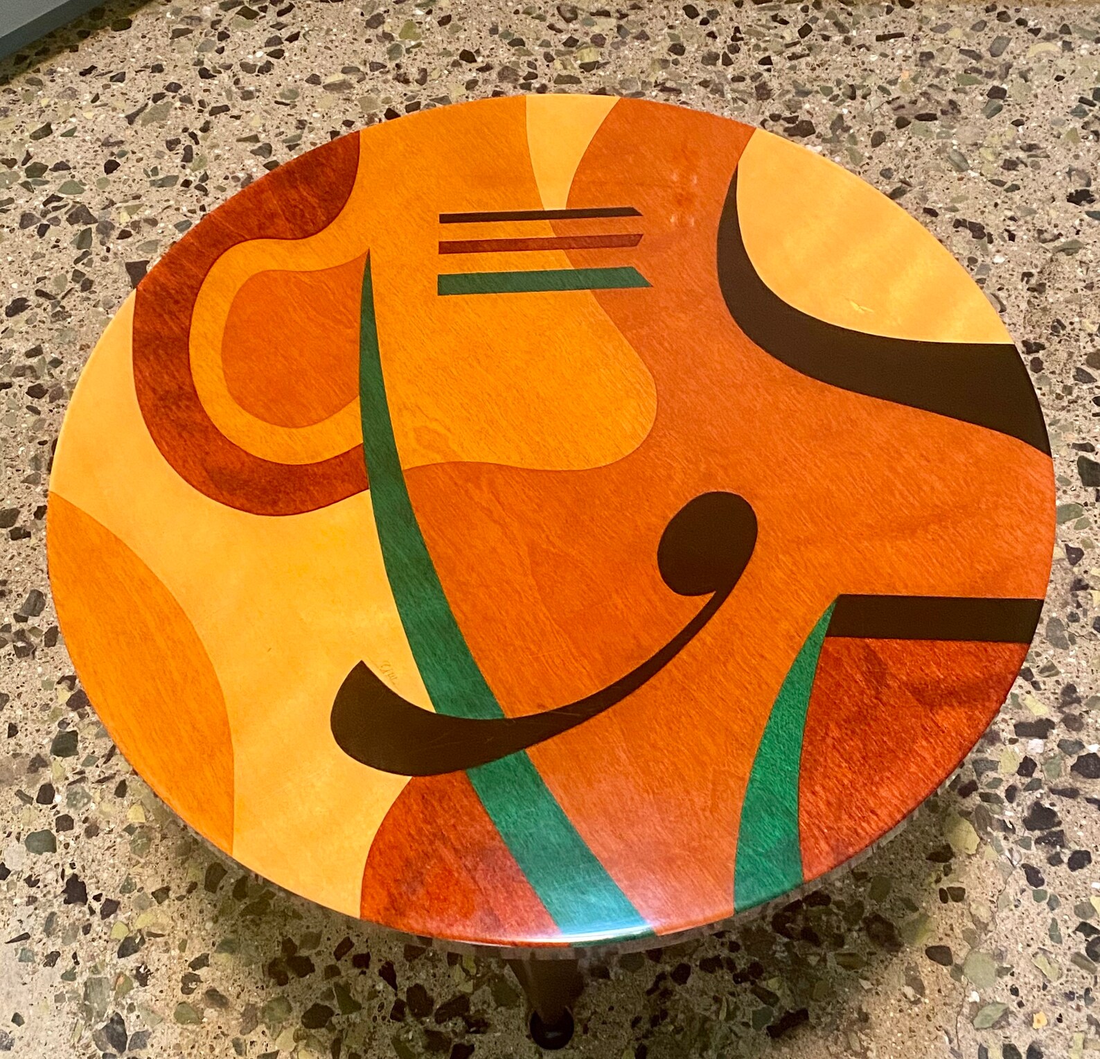 Postmodern Memphis Side Table - Vintage 1990s Memphis Post Modern Two ...