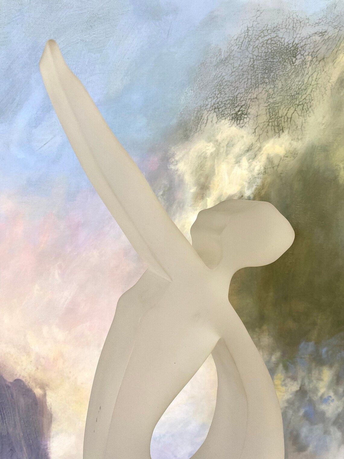 Lucite Dancer Sculpture - Vintage Frosted Lucite Dancing Figurine ...
