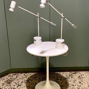 Frandsen Counter Balance Halogen Task Lamps in White With Chrome ...
