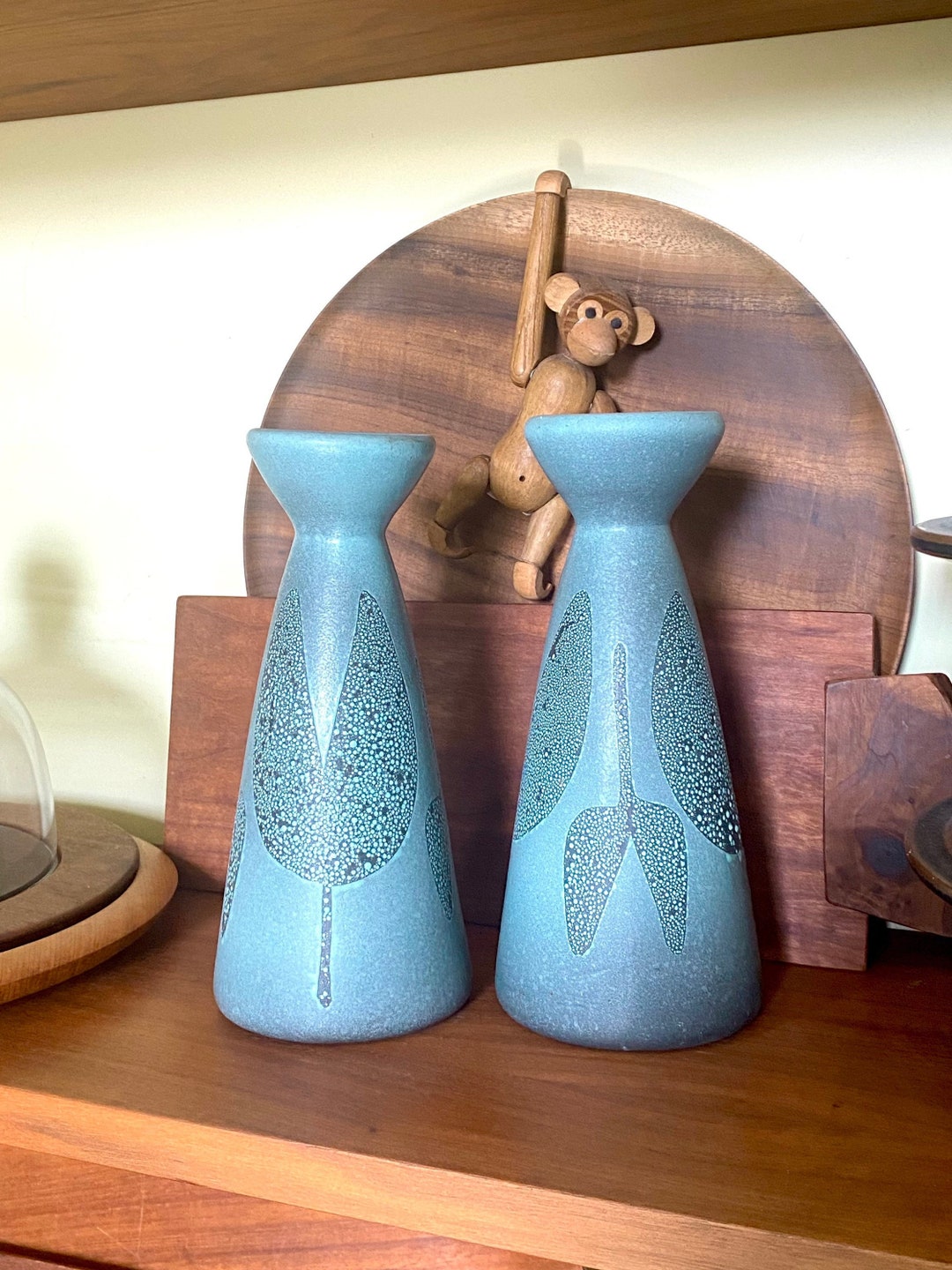 Richard Saar Candle Holders - Vintage Richard Saar Modernist Pair of ...