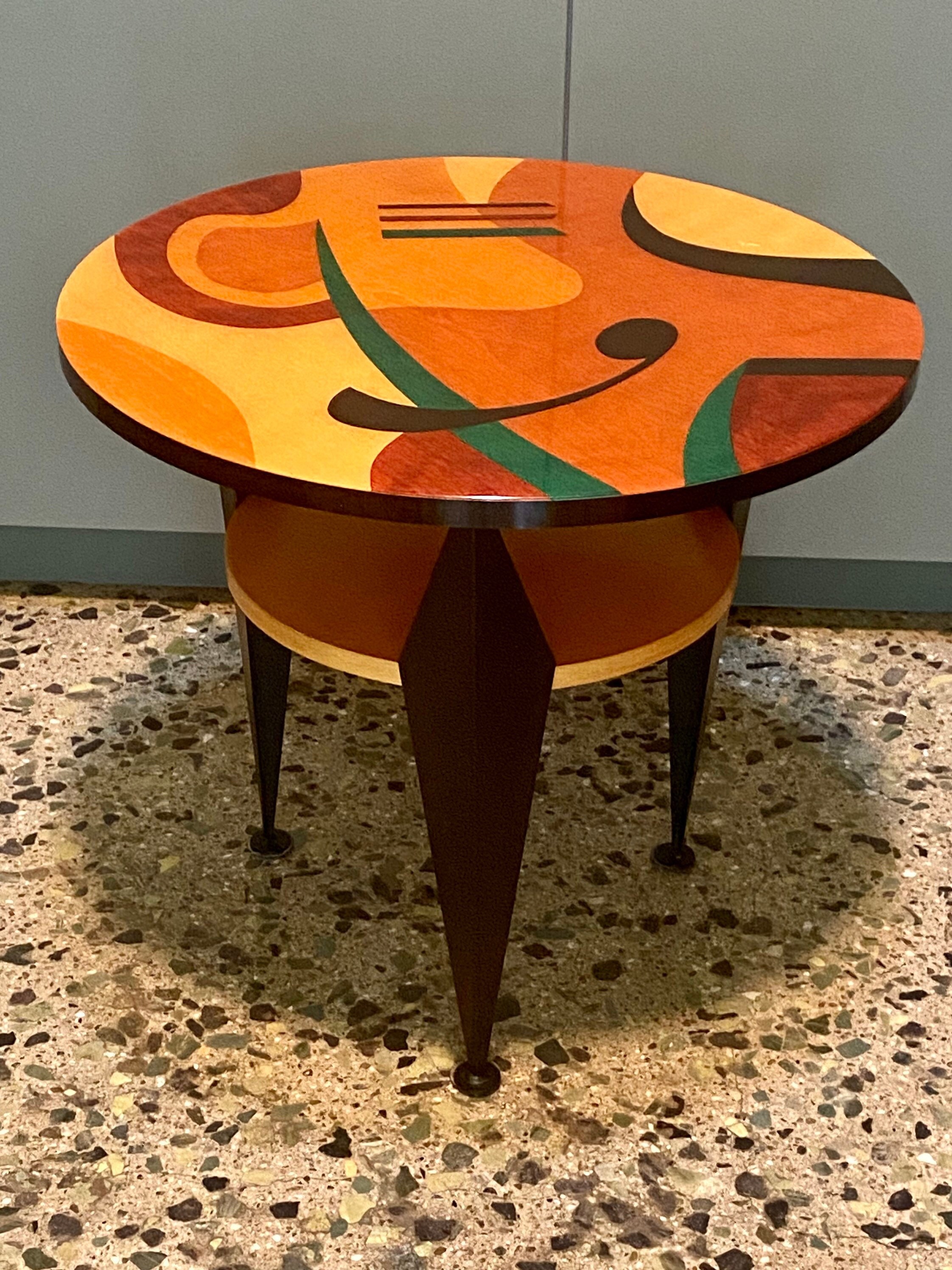 Postmodern Memphis Side Table - Vintage 1990s Memphis Post Modern Two ...