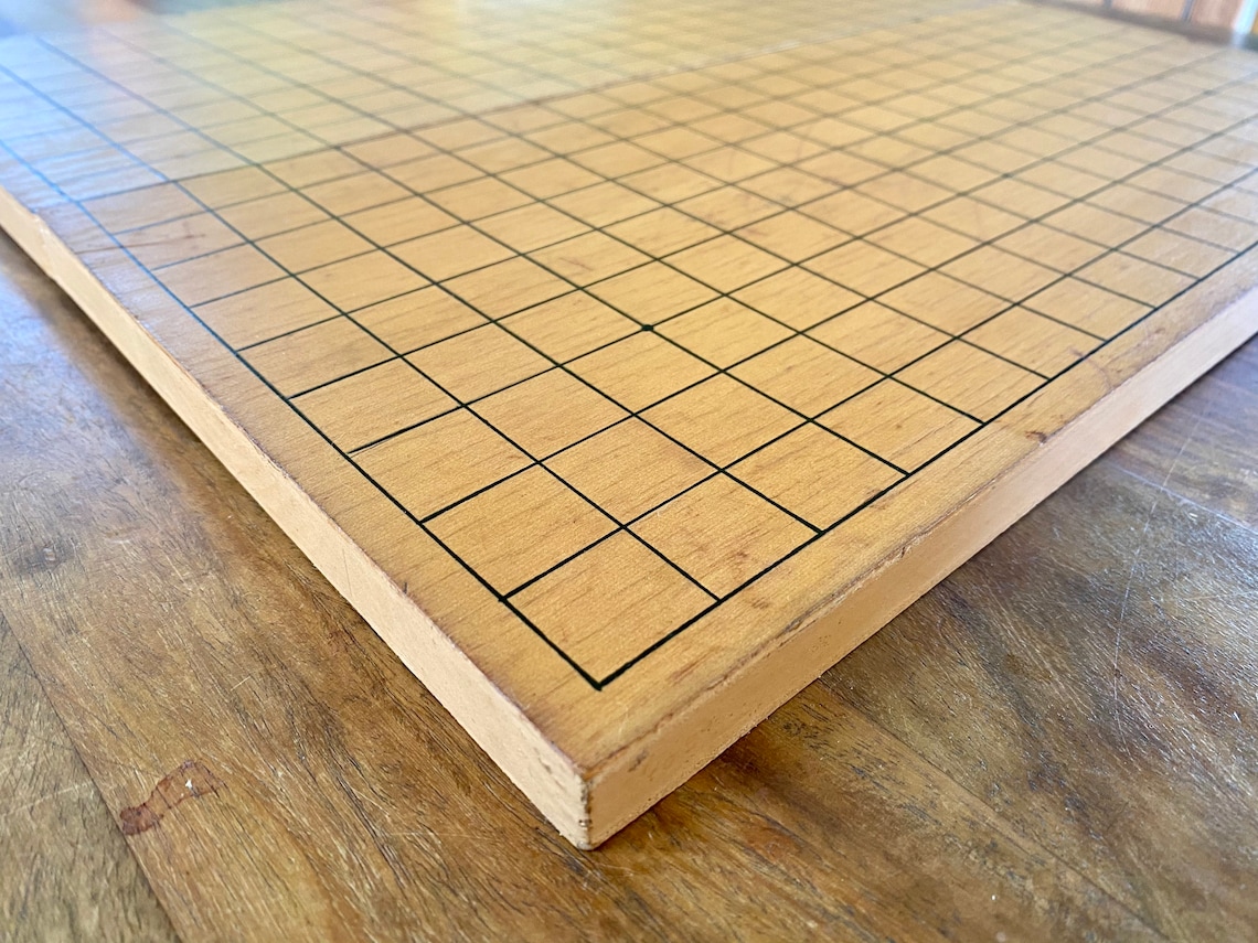 Vintage GO Board Game With Rare Black and White Stone Game | Etsy