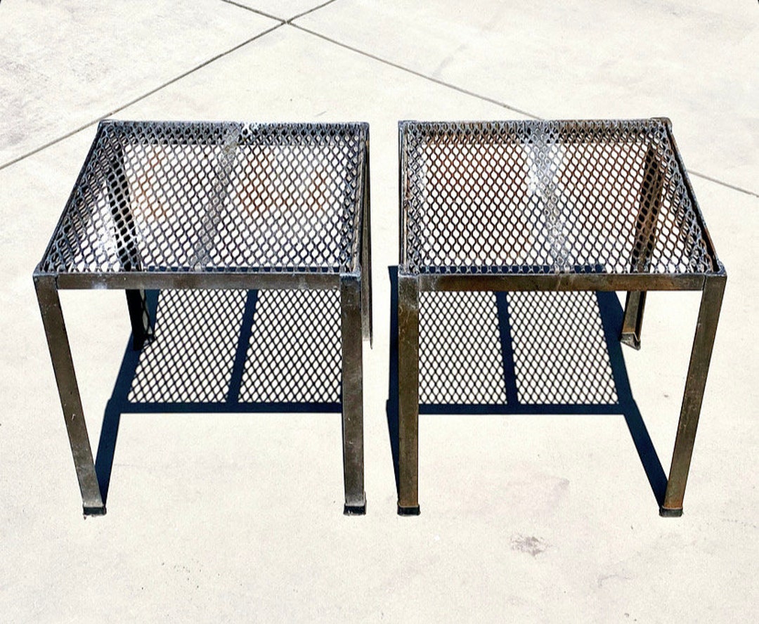Danny Ho Fong Extruded Iron Top Stool - Set of Two Stools - Etsy
