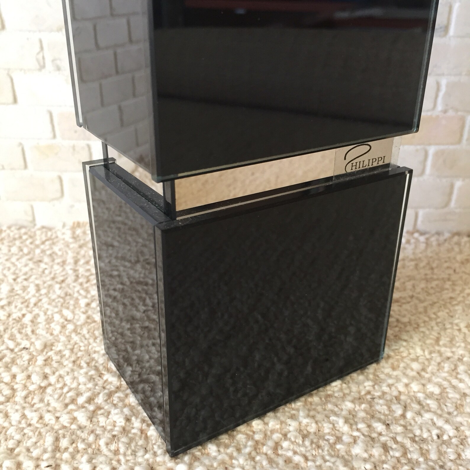 Philippi Germany Vase Vintage Black Mirror Vase | Etsy