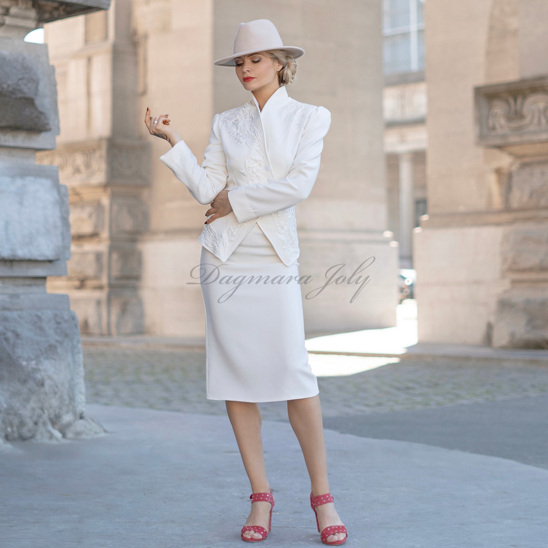 Bridal Skirt Suit – Two-piece Wedding Separates Civil Ceremony | Modern ...