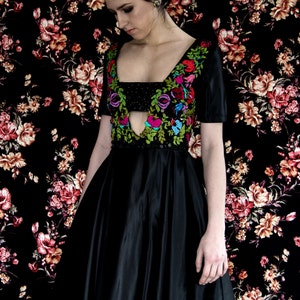 Black Long Dress With Train, Wedding Black Dress, Open Back Evening ...