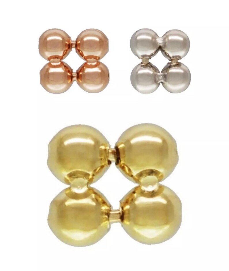 14kt Solid Gold 1mm Quad Bead Spacers 25 Piece Lot Stringing - Etsy