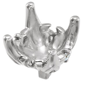 14k-18k-solid Gold-platinum Diamond Semi-set Four Prong Round Peg Head ...