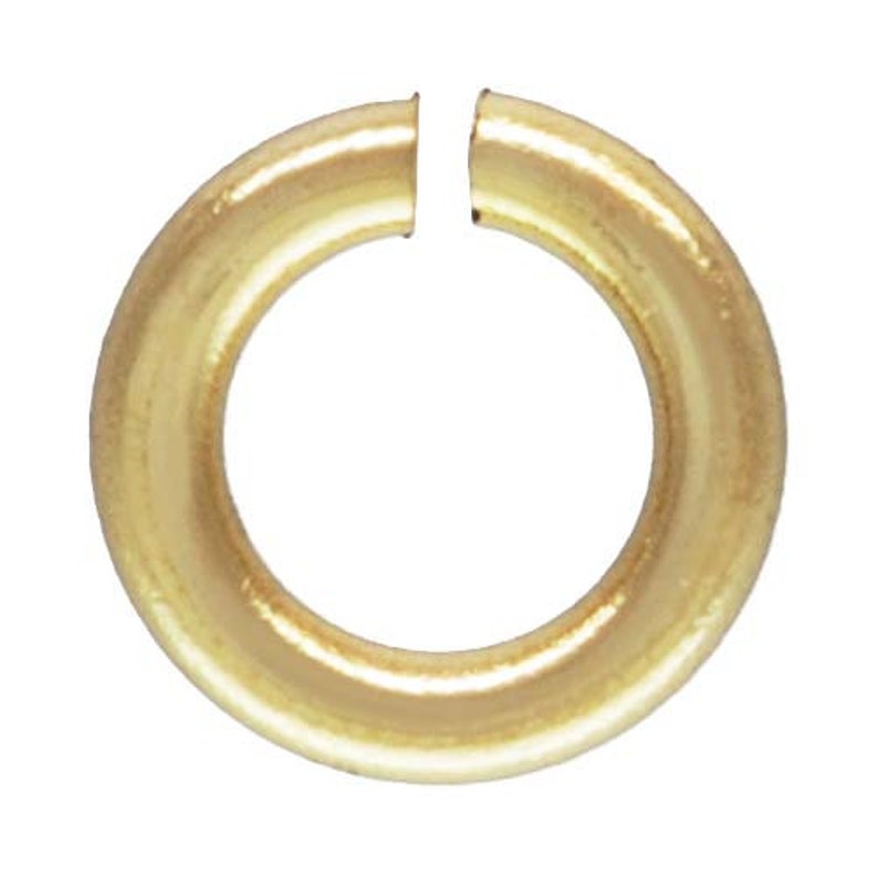 10K 14K 18K Solid Gold & Platinum Round Open Jump Rings 24 | Etsy