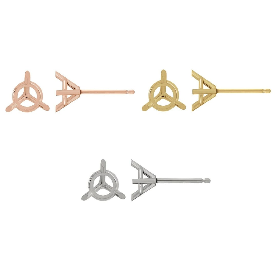 10K 14K 18K Gold Platinum or Silver Martini Cocktail Style Friction ...