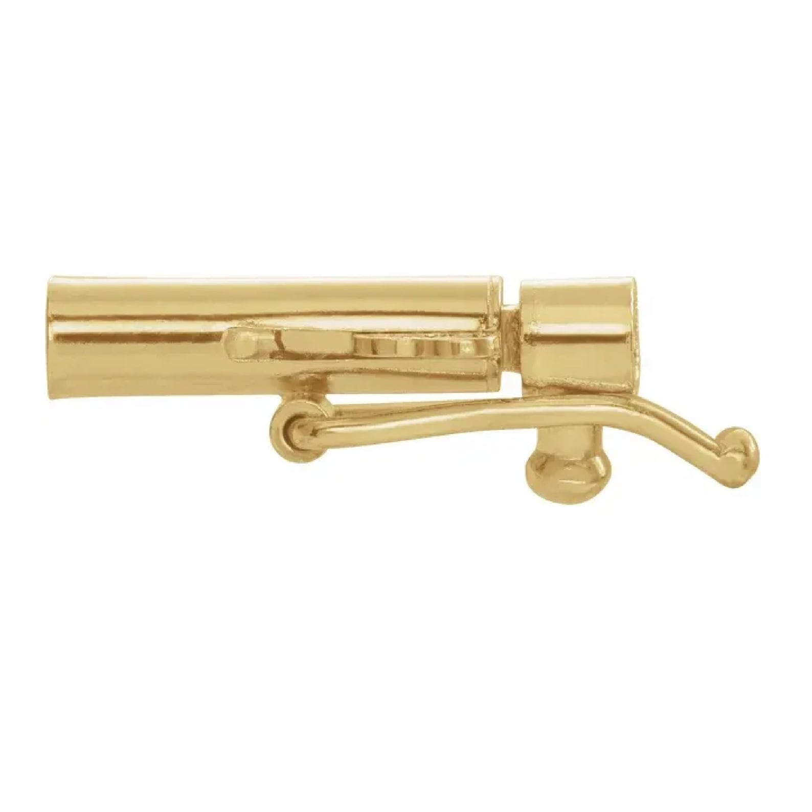 14K Yellow Gold Internal Cord in or Chain in Barrel Clasp W End Caps ...