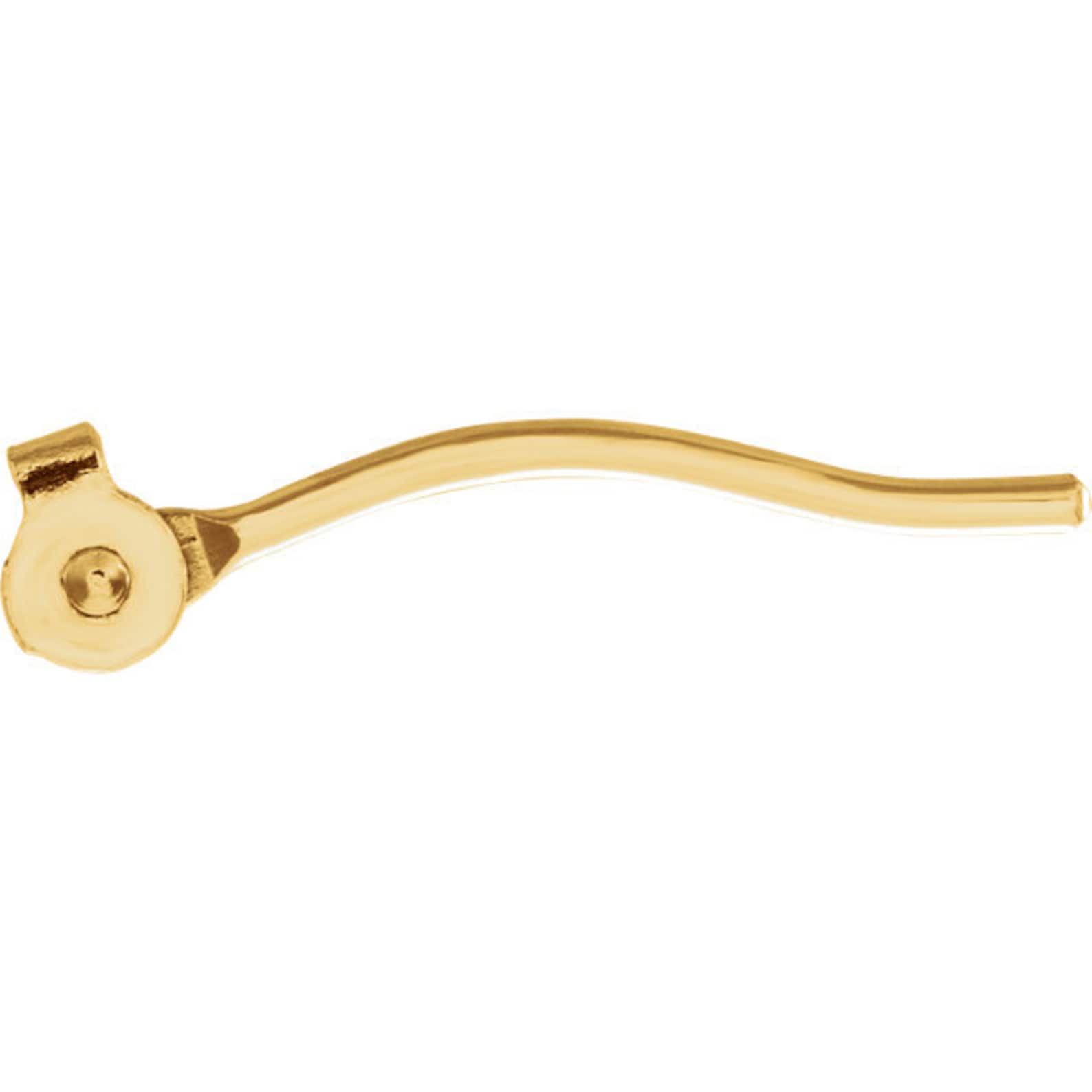 14K Solid Gold Replacement Hoop Wire W/hinge Joint Earring Components ...