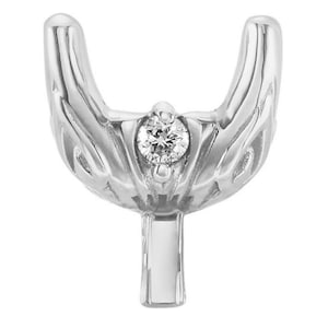 14k-18k-solid Gold-platinum Diamond Semi-set Four Prong Round Peg Head ...