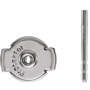 14kt 18kt Gold Platinum Silver Protektor® System Earring Lock Back ...