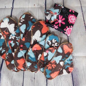 Six Reusable Slightly Imperfect 2 Maxi, 2 Regular and 2 Mini, Lady Pads ...