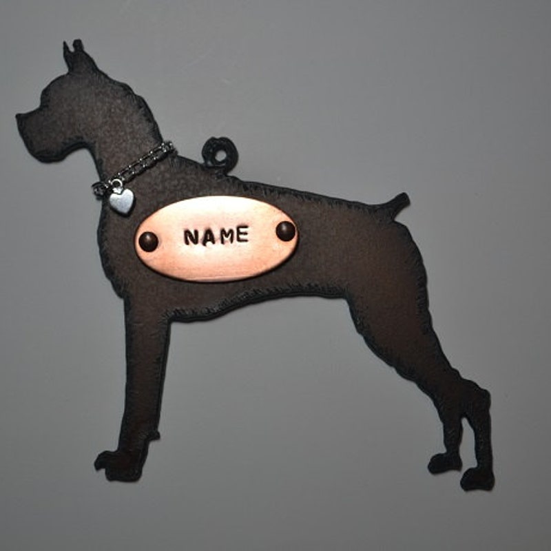 Boxer Ornament - Etsy