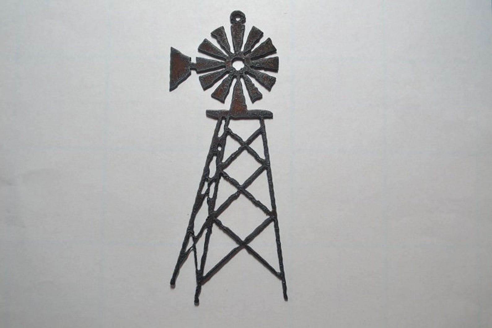 WINDMILL Made of Rustic Rusty Rusted Recycled Metal Custom - Etsy