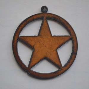 TEXAS STAR Made of Rustic Rusty Rusted Recycled Metal Custom ...
