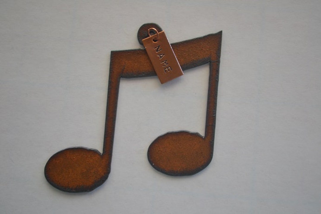 MUSIC NOTE Made of Rustic Rusty Rusted Recycled Metal Custom ...