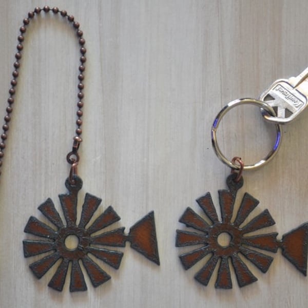 Farm Windmill Keychain - Etsy