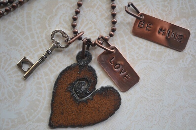 Rustic Rusty Rusted Recycled Metal Whimsical HEART / VALENTINE'S DAY ...