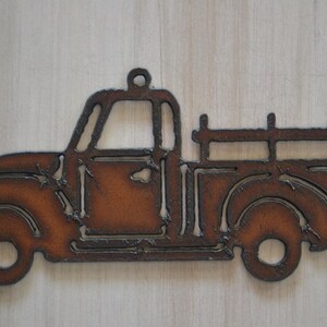 VINTAGE PICK UP Made of Rustic Rusty Rusted Recycled Metal Custom ...