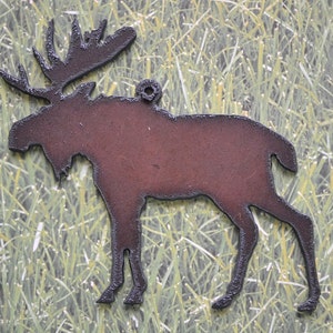 MOOSE Made of Rustic Rusty Rusted Recycled Metal Custom PERSONALIZED ...