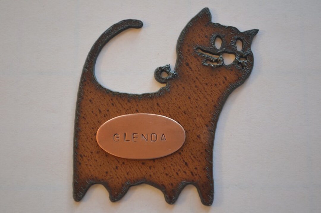 CAT / KITTEN Made of Rustic Rusty Rusted Recycled Metal Custom ...
