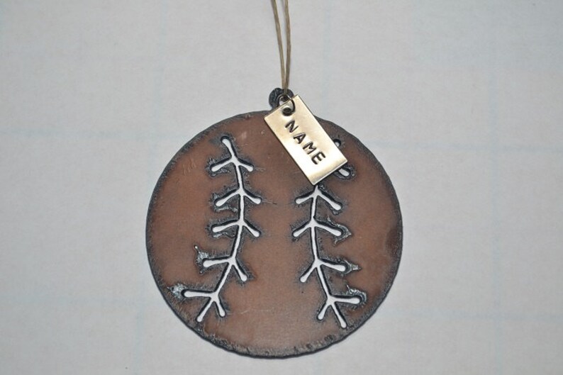 BASEBALL Made of Rustic Rusty Rusted Recycled Metal Custom PERSONALIZED ...