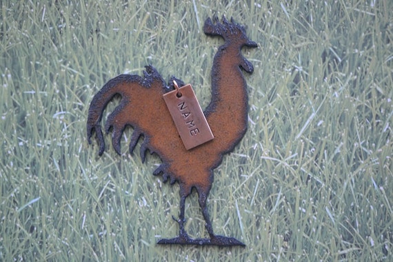 ROOSTER Made of Rustic Rusty Rusted Recycled Metal Custom | Etsy