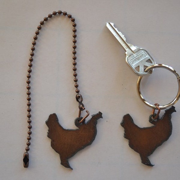 Chicken Key Chain - Etsy