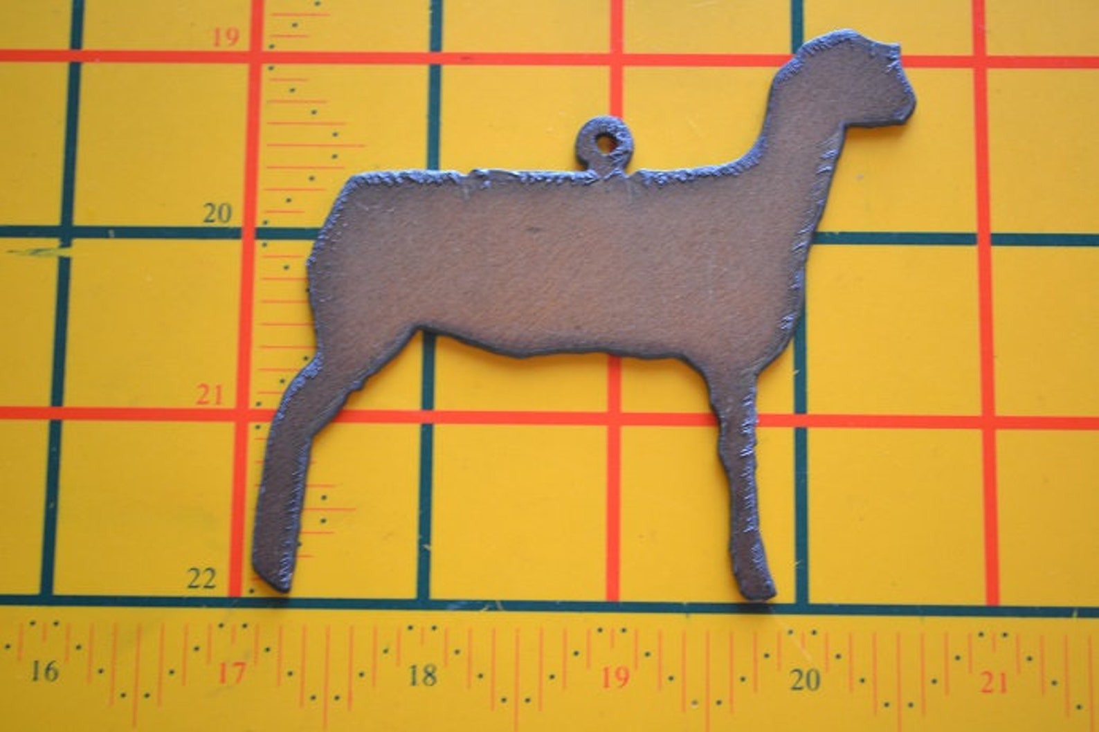 LAMB Made of Rustic Rusty Rusted Recycled Metal Custom PERSONALIZED ...