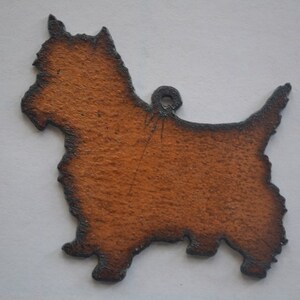 YORKSHIRE TERRIER / YORKIE Made of Rustic Rusty Rusted Recycled Metal ...