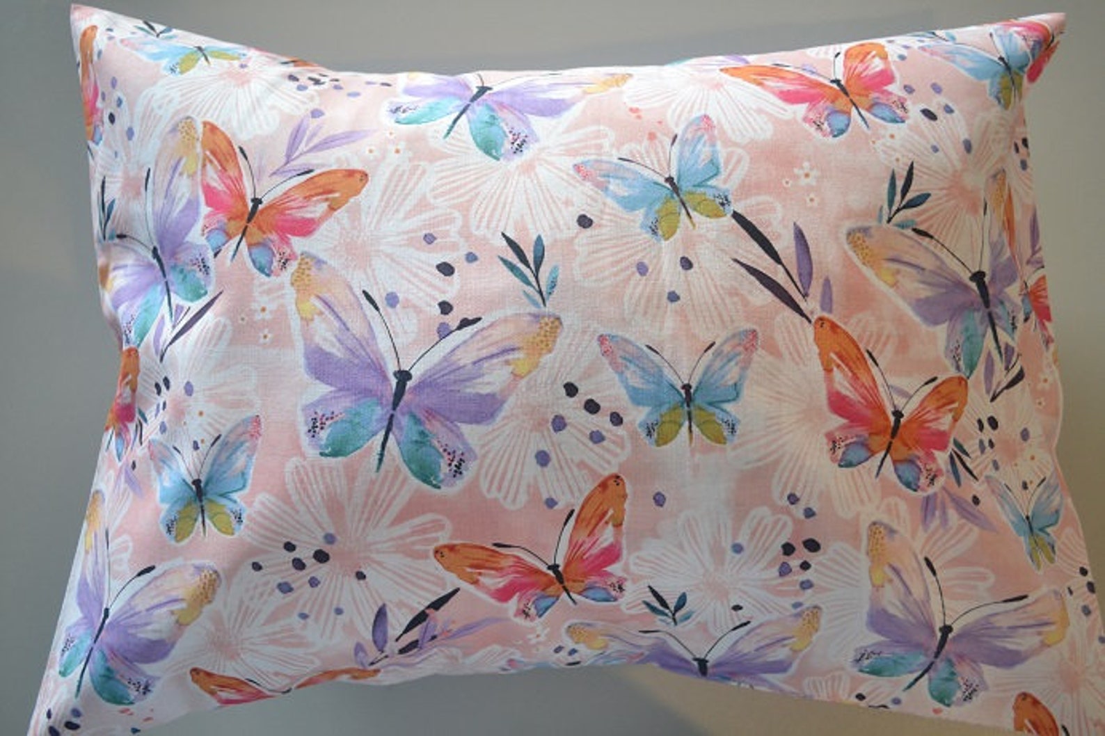 Travel Pillow Case / Accent Pillow Case COLORFUL BUTTERFLY / Butterfly ...